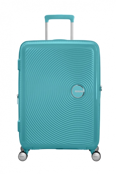 American Tourister Soundbox 67cm - Mellem Ekspanderbar Turquoise Tonic